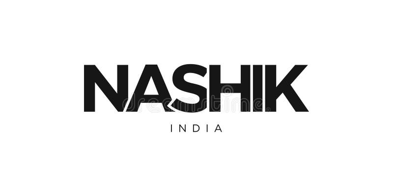 Nashik in the India Emblem. the Design Features a Geometric Style ...