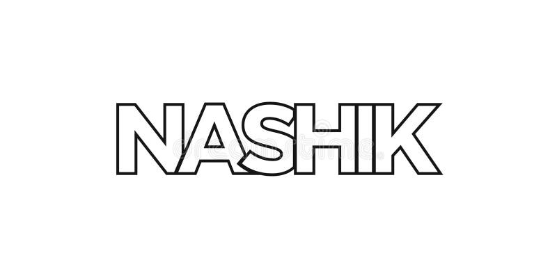 Nashik in the India Emblem. the Design Features a Geometric Style ...
