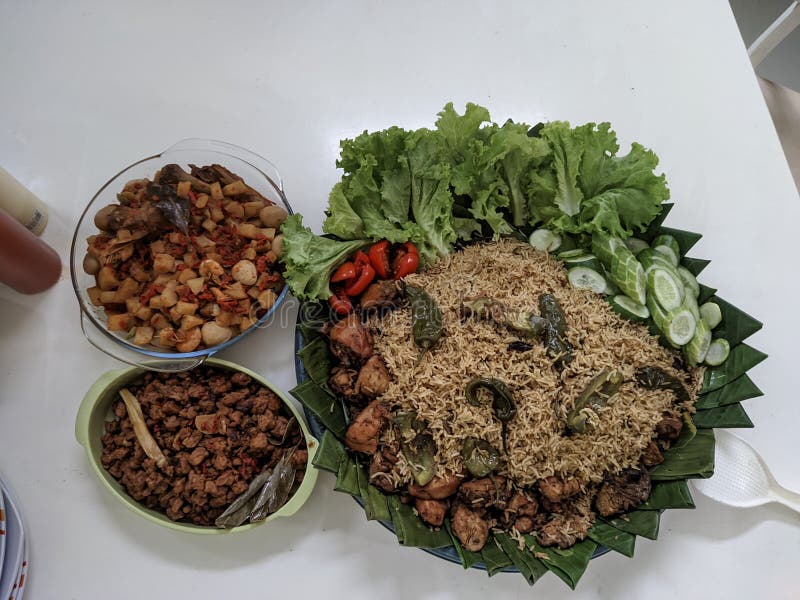 Nasi Goreng Arab stock photo. Image of dish, kentang - 243163432