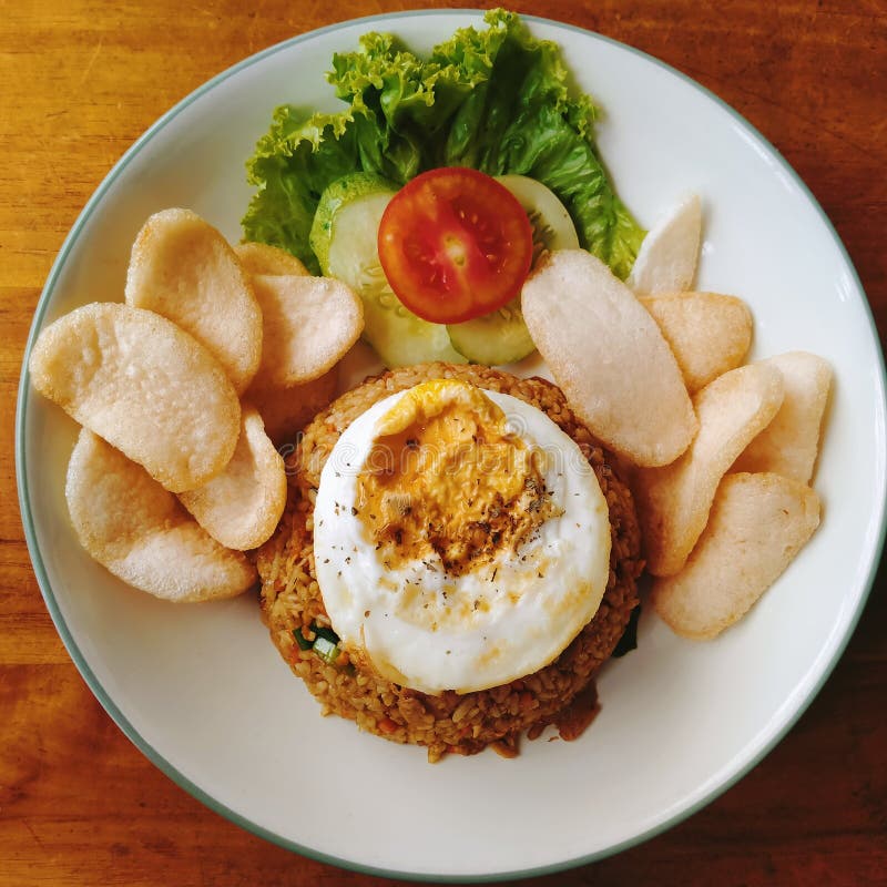 Nasi Goreng, Indonesia Fried Rice Stock Image - Image of goreng, fried ...