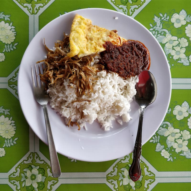Nasi lemak stock image. Image of called, breakfast, malaysian - 103822717