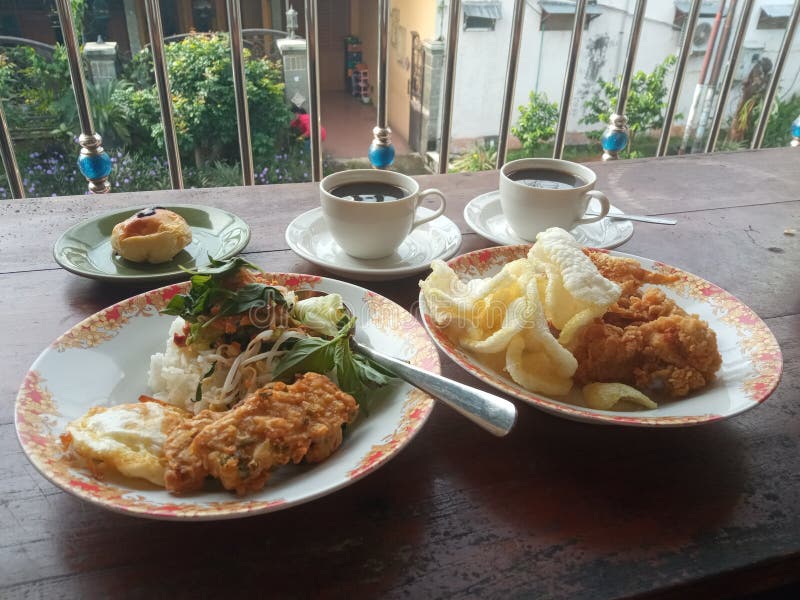 Nasi pecel stock image. Image of meal, baking, breakfast - 263206807