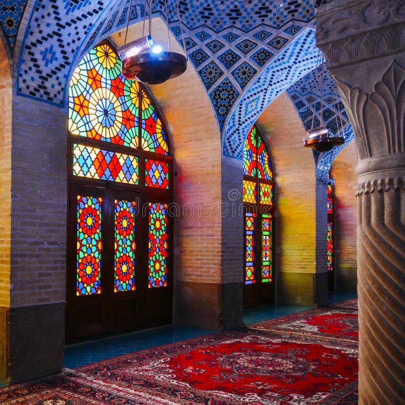 Nasir Al-Mulk Mosque in Shiraz, Der Iran, Alias Rosa Moschee ...