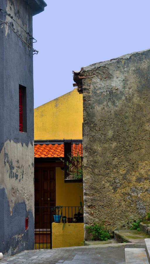 Naso sicily italy stock image. Image of view, architecture - 199584977