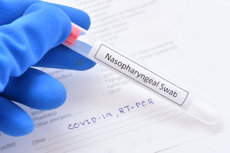 Nasopharyngeal Swab for COVID-19 RT-PCR Test Stock Image - Image of ...