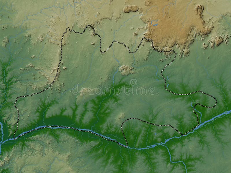 Nassarawa, Nigeria. Low-res Satellite. Capital Stock Illustration ...