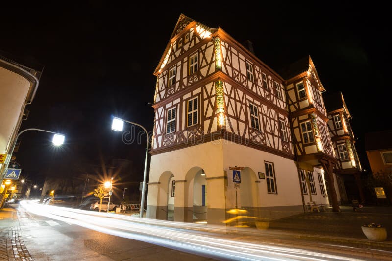 Nassau Historic Townhall Germany at Night Stock Image - Image of nassau ...