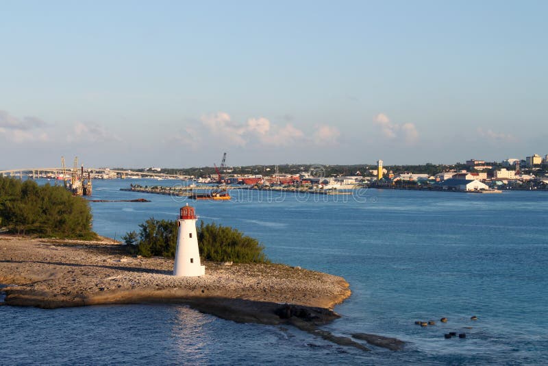 Nassau lighthouse stock image. Image of bahamas, turquoise - 11576861