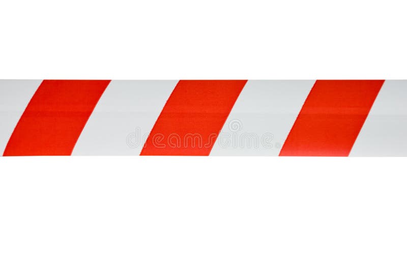 Nastro rosso e bianco fotografia stock. Immagine di simbolo - 10553992
