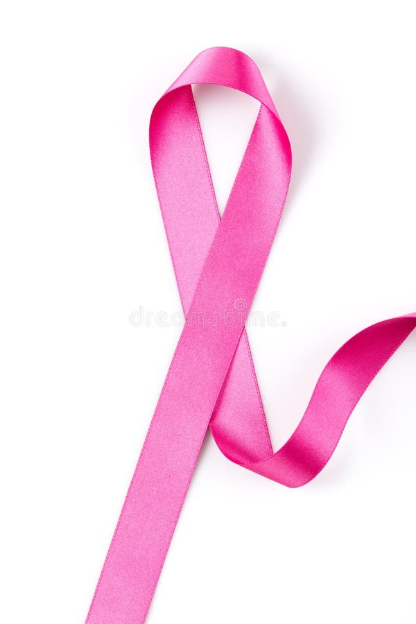 Nastro Rosa Per La Sensibilizzazione Sul Cancro Al Seno Isolato ...