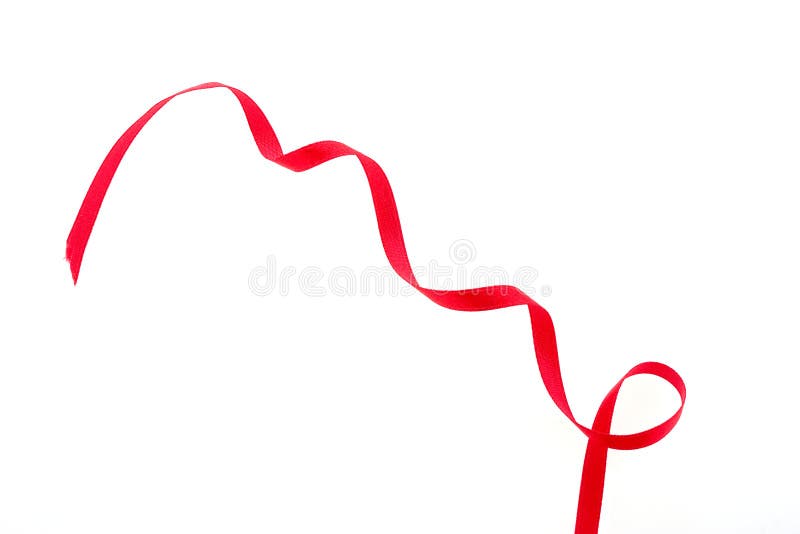 Nastro rosso fotografia stock. Immagine di chiusura, presente - 12809850