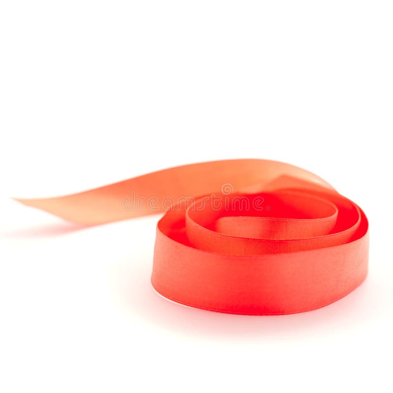 Nastro rosso immagine stock. Immagine di seta, elemento - 22358201