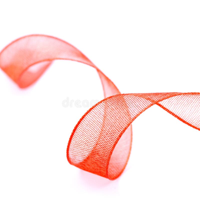 Nastro rosso immagine stock. Immagine di isolato, presente - 543401