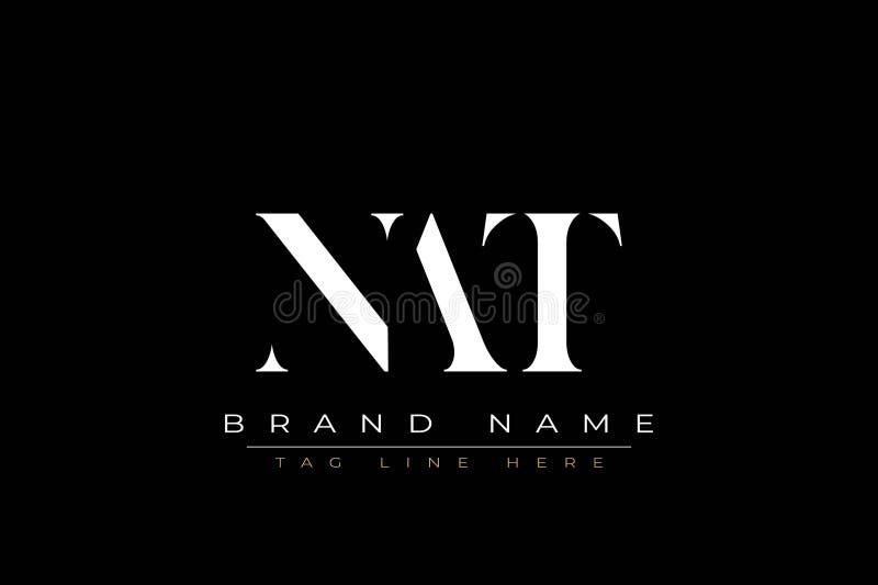 NAT Abstract Letter Logo Design Stock Vector - Illustration of elegant ...