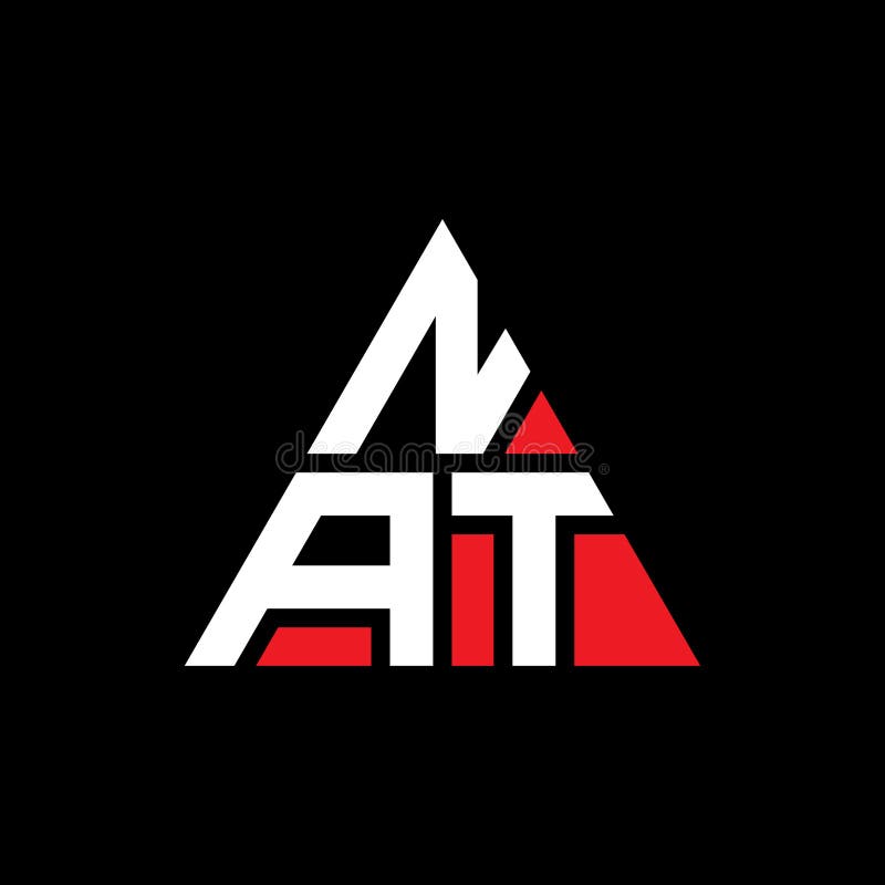 NAT Triangle Letter Logo Design with Triangle Shape. NAT Triangle Logo ...