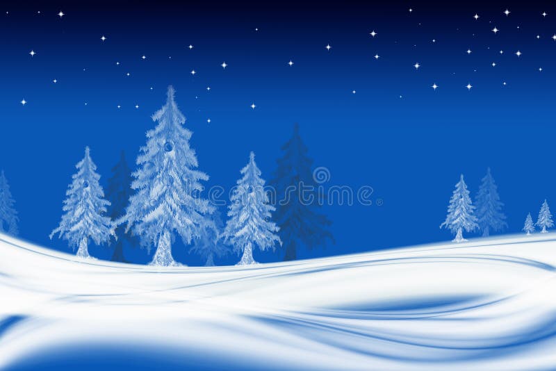 Fundo Do Inverno Dos Desenhos Animados Ilustração Stock - Ilustração de ...