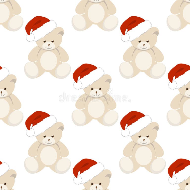 Natal Teddy Bear ilustração do vetor. Ilustração de perfeita - 78877832