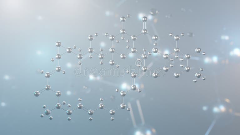 Natamycin Molecular Structure, 3d Model Molecule, Pimaricin, Structural ...