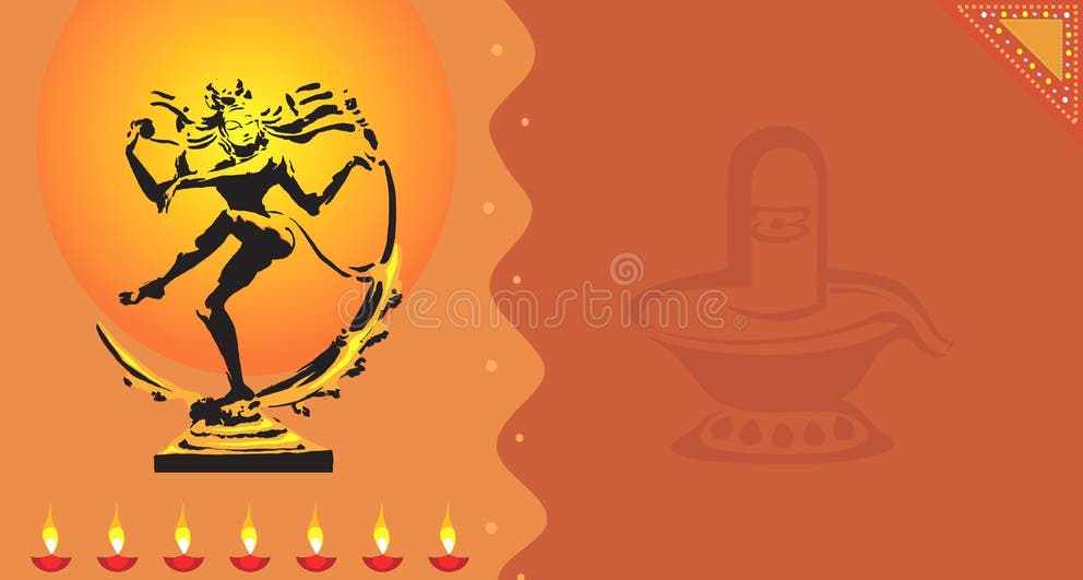 Nataraja Statue with Shivling Stock Vector - Illustration of exotic ...