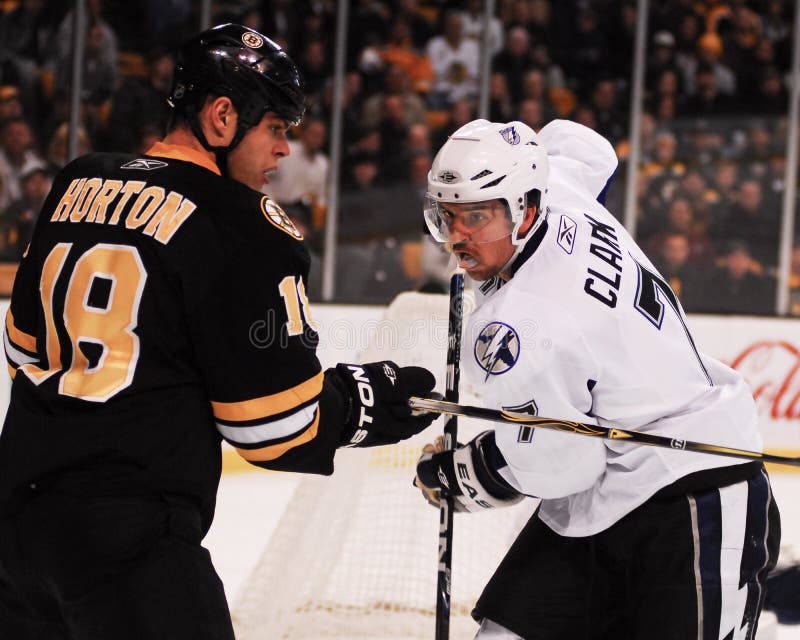 Nathan Horton and Bret Clark Do Battle. Editorial Photography - Image ...