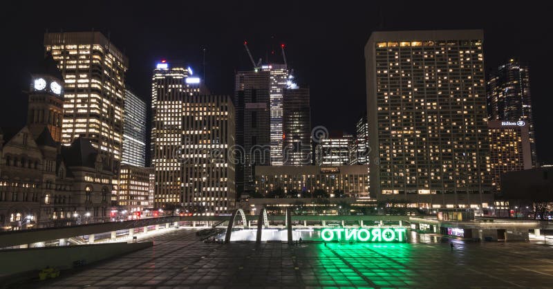 Nathan Phillips square editorial stock image. Image of industrial ...