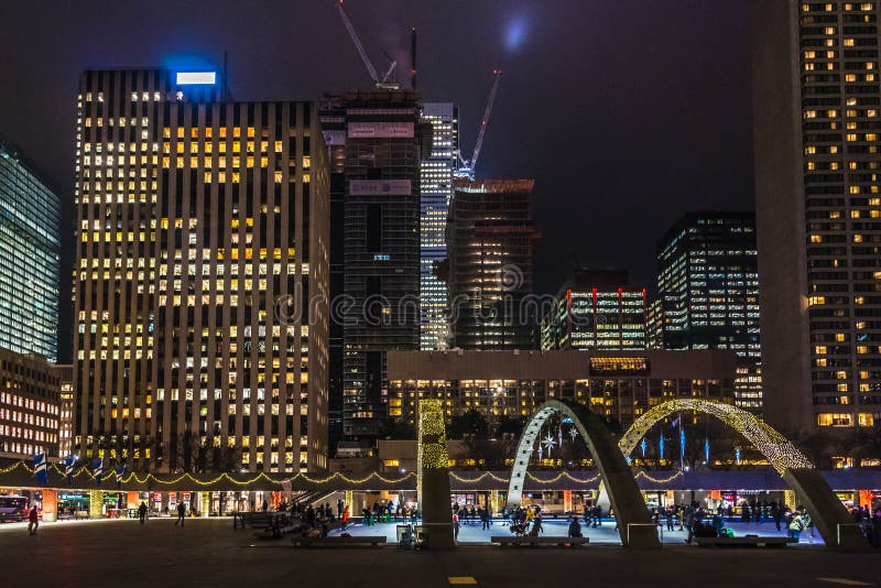 Nathan Phillips Square editorial photography. Image of attraction ...
