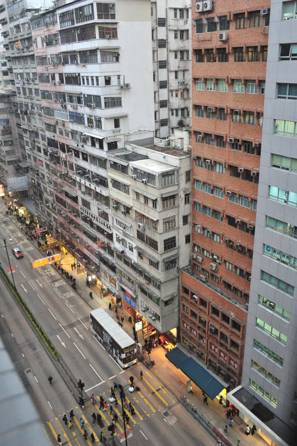 Nathan Road in Hong Kong editorial stock photo. Image of travel - 18817068