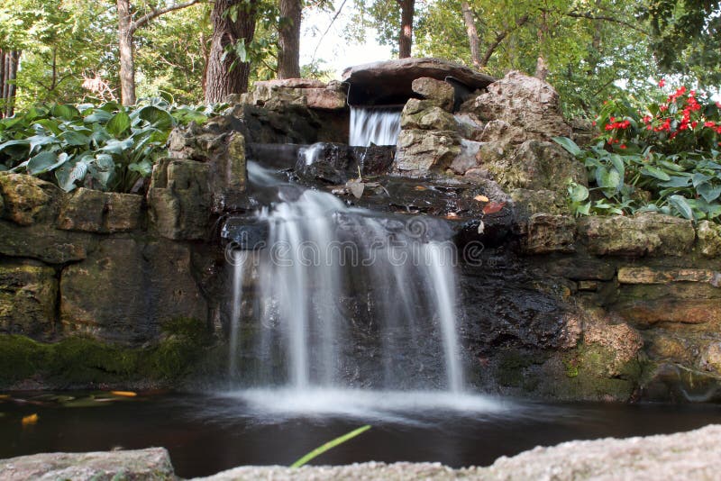 Nathaniel Green Park, De Waterval Van Springfield Missouri Stock Foto ...