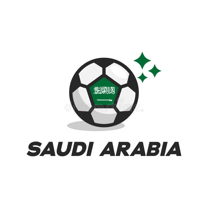 World Cup Ball Pictures with Saudi Arabia Flag Stock Vector ...