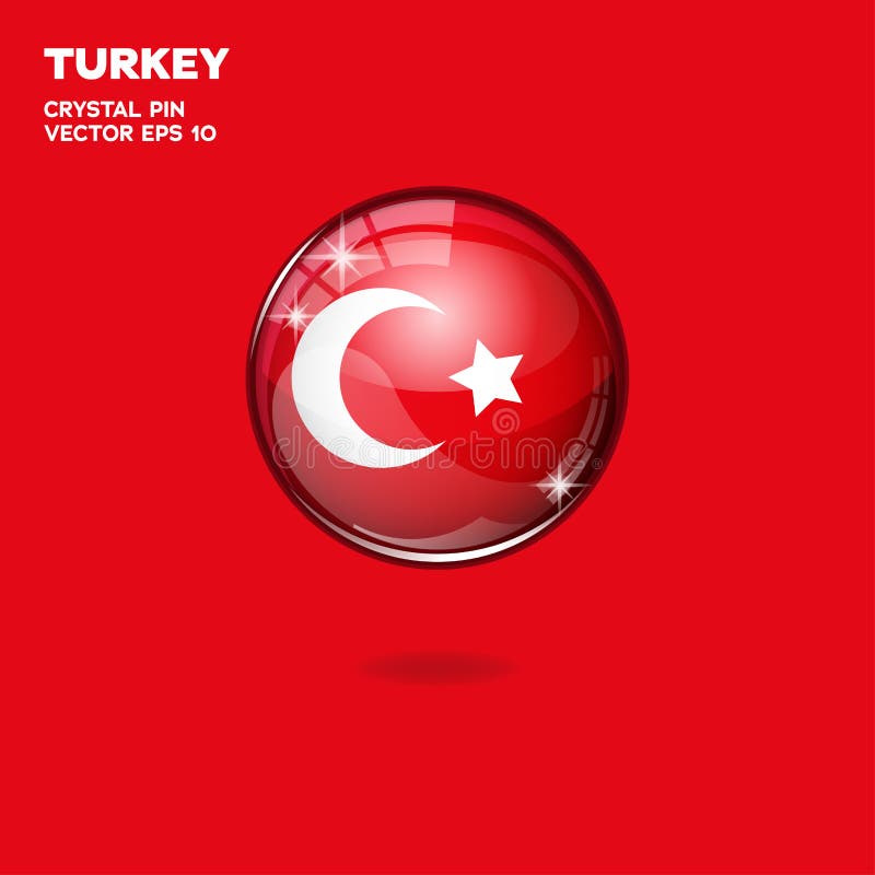 Turkey Flag 3D Buttons stock illustration. Illustration of edge - 265104576