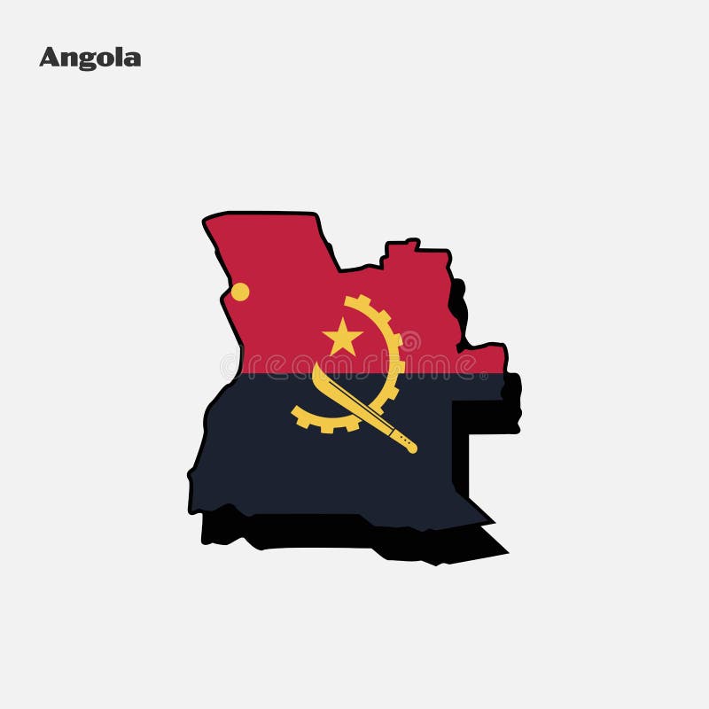 Angola Map Flag Africa Infographic Stock Vector - Illustration of element, earth: 268695275