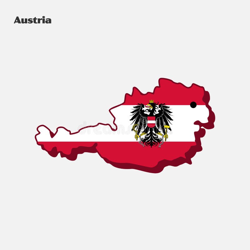 Austria Country Nation Flag Map Infographic Stock Illustration ...