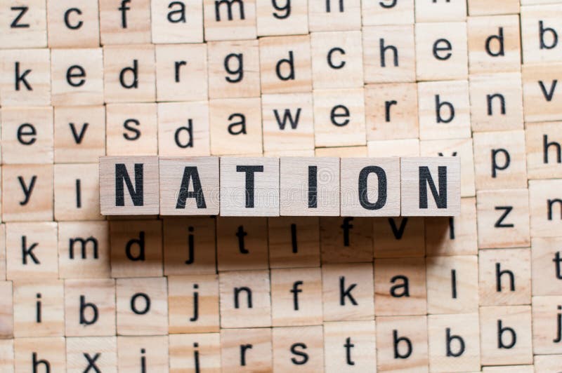 Nation word concept stock image. Image of design, country - 143297859