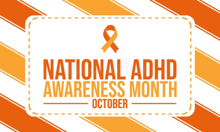 National ADHD Awareness Month Banner for October, Highlighting ...