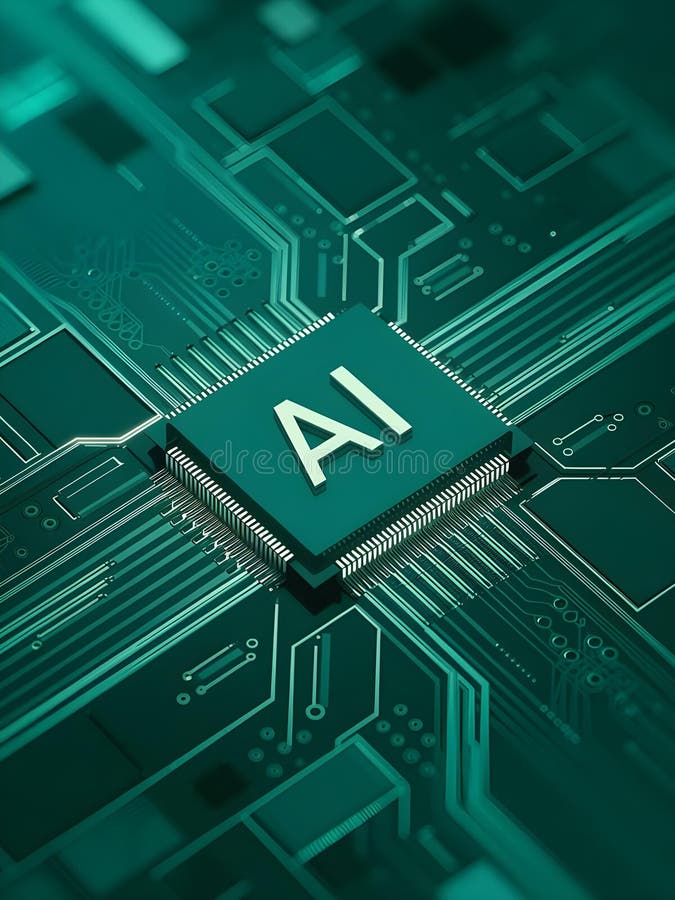 National Ai Day, an AI Chip on a Circuit Board, Symbolizing Artificial ...