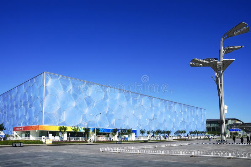 National Aquatics Center- Water Cube in Beijing Editorial Stock Image ...