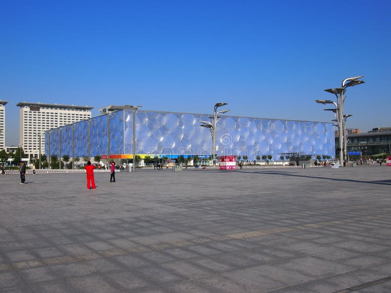 National Aquatics Center- Water Cube in Beijing Editorial Photo - Image ...