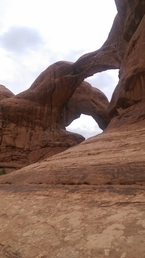 National Arches US. Double Arch Stock Photo - Image of arch, national ...