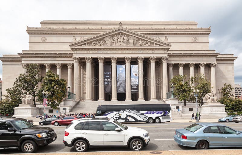 Archives Building Washington DC Editorial Stock Image - Image of ...