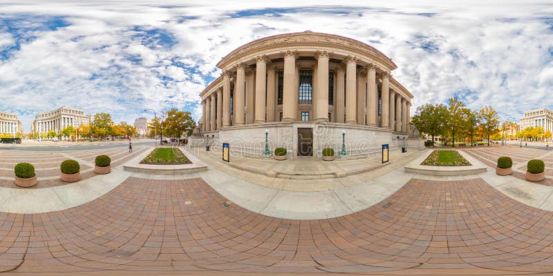 National Archives Foundation Building. 360 Panorama VR Equirectangular ...