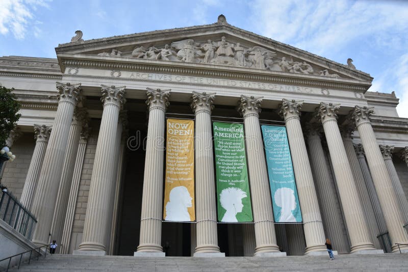 National Archives in Washington, DC Editorial Photography - Image of ...