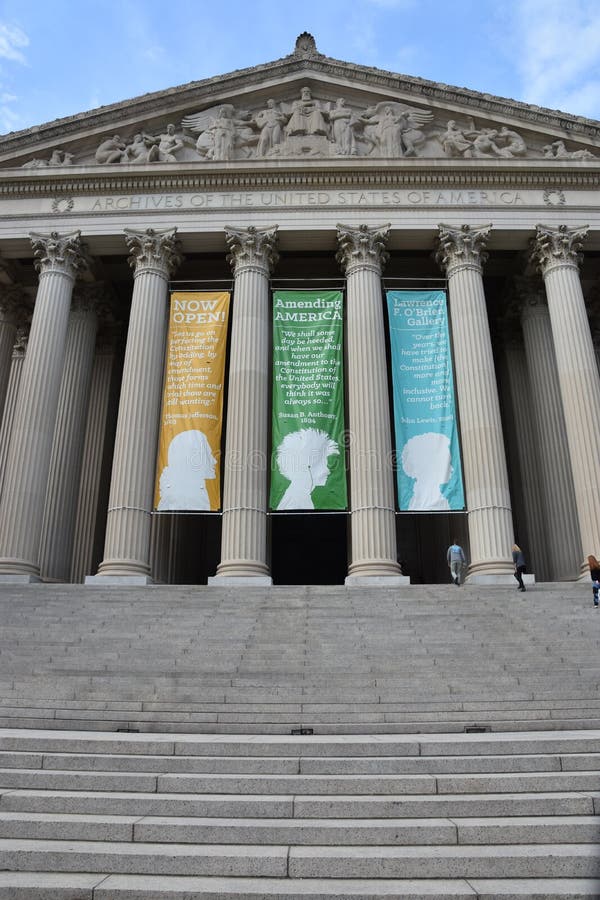 National Archives in Washington, DC Editorial Photography - Image of ...