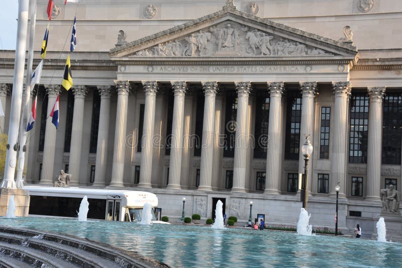 National Archives in Washington, DC Editorial Photography - Image of ...