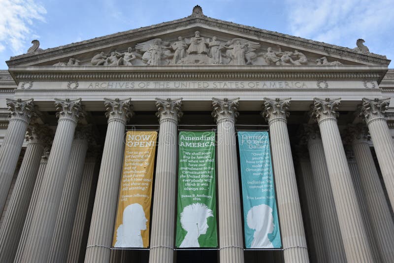 National Archives in Washington, DC Editorial Photo - Image of century ...