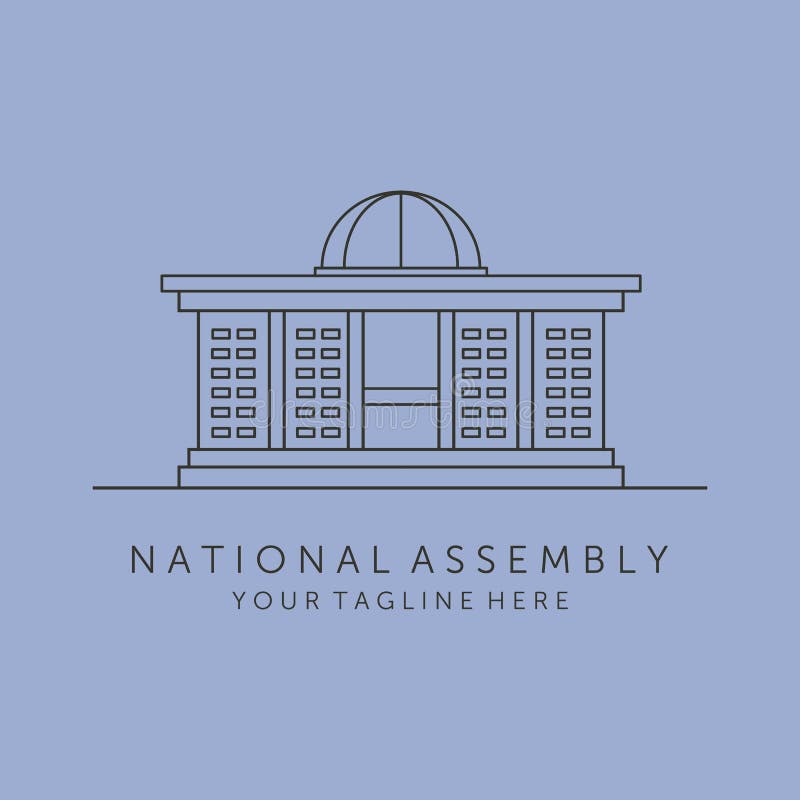 National Assembly Line Art Logo Vector Symbol Illustration Design Stock ...