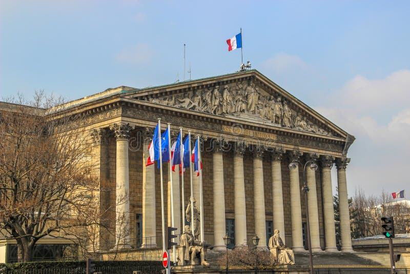National Assembly, Paris, France Stock Photo - Image of assemblee ...