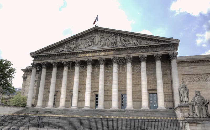 National Assembly. Paris, France Stock Image - Image of look, national ...