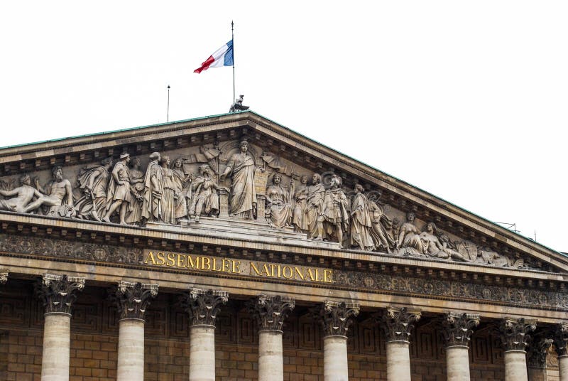 National assembly in Paris stock image. Image of national - 143689997