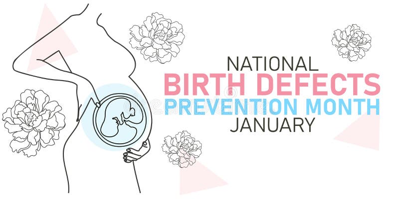 National Birth Defects Prevention Month Stock Vector - Illustration of ...
