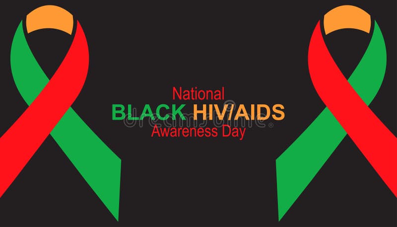 National Black HIV AIDS Awareness Day Creative Concept Design. Stock ...